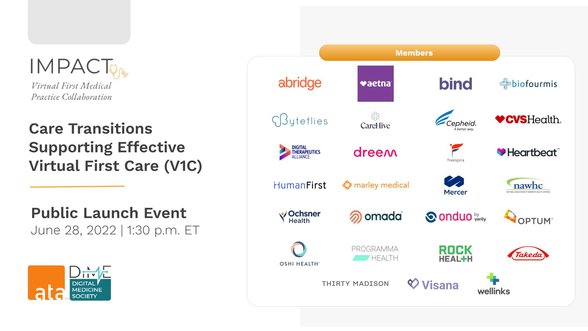 Public Launch Event: Care Transitions Supporting Effective Virtual ...